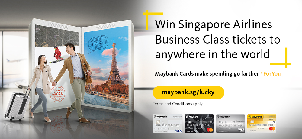 Travel made more rewarding with 3.25% cashback, using Maybank Credit Cards!