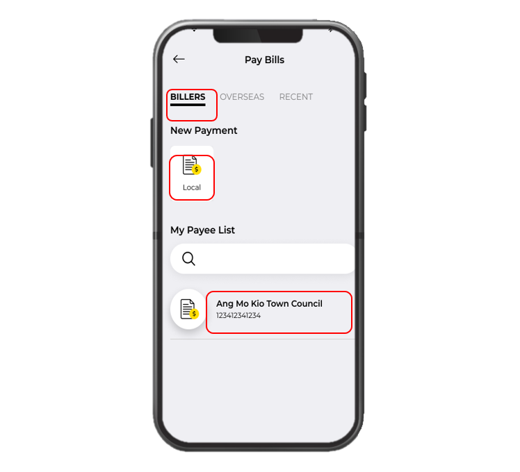 Online Bill Payment (Local)
